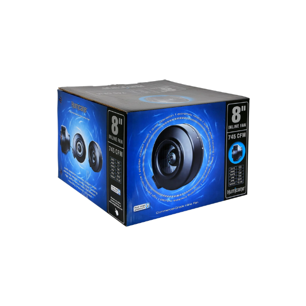 Hurricane® - 8” Centrifugal Inline Fan | Advanced Gardening Solutions
