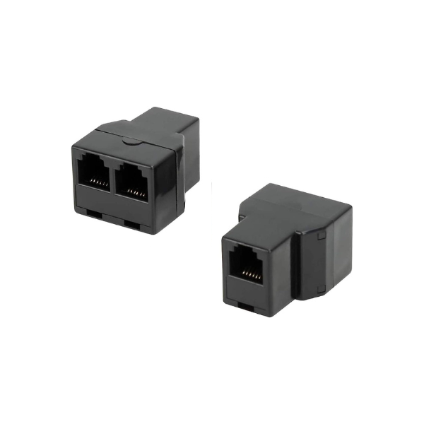 1 Female to 2 Female RJ12 Splitter